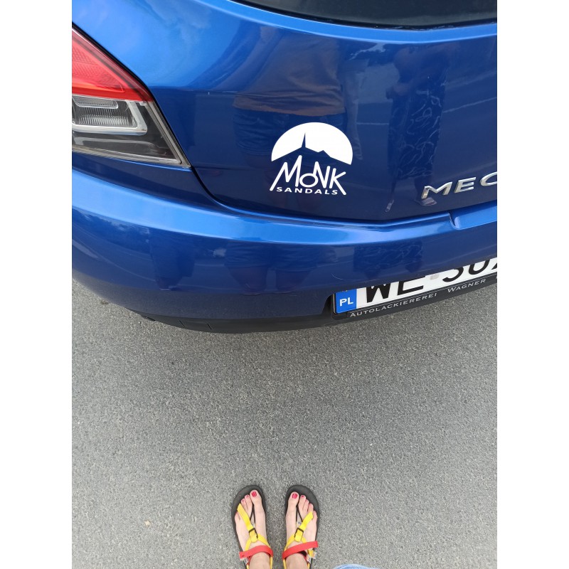 Car sticker Monk Sandals logo